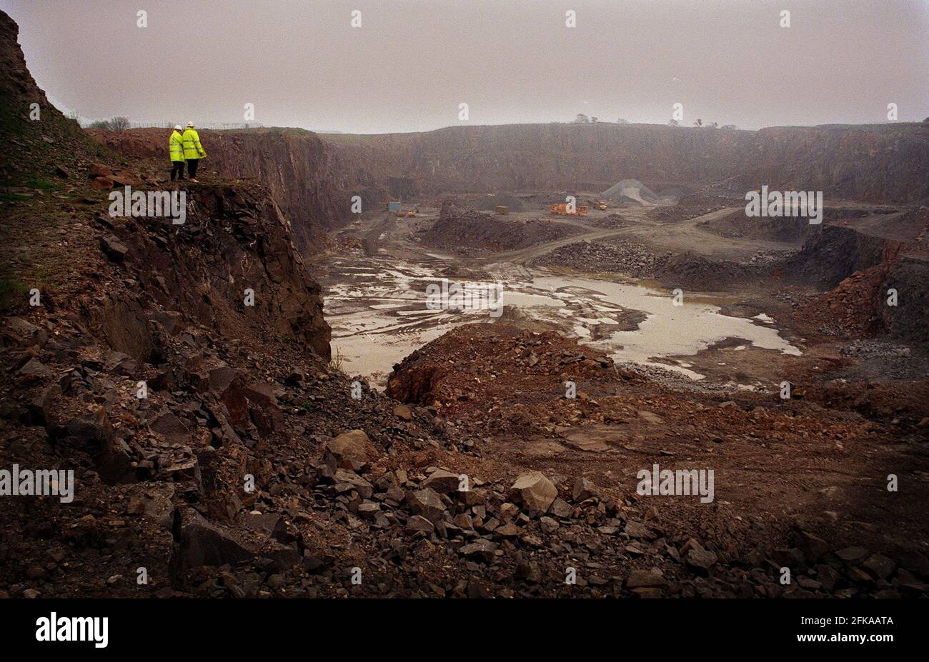 Tams Loupe quarry Scotland May 1998viewed from above Stock Photo - Alamy