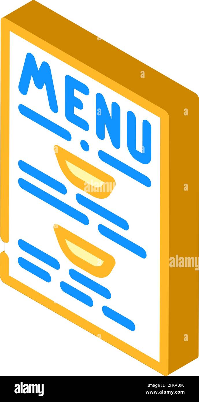 menu buffet isometric icon vector illustration Stock Vector Image & Art ...