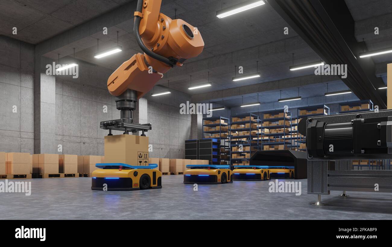 Robotic arm for packing with producing and maintaining logistics ...