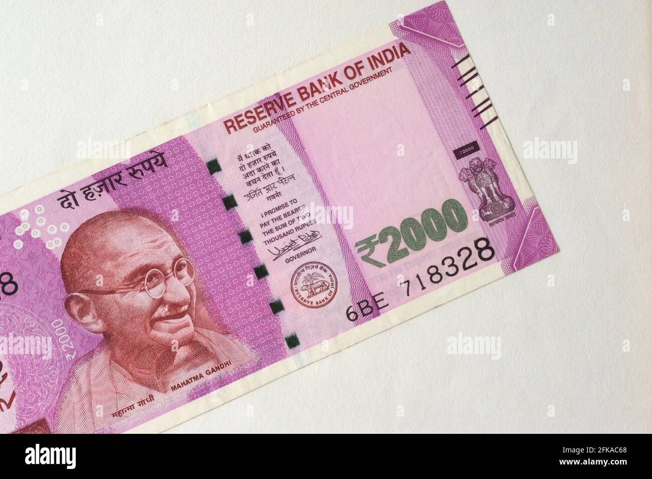 Two Thousand Rupees Note High Resolution Stock Photography and Images ...