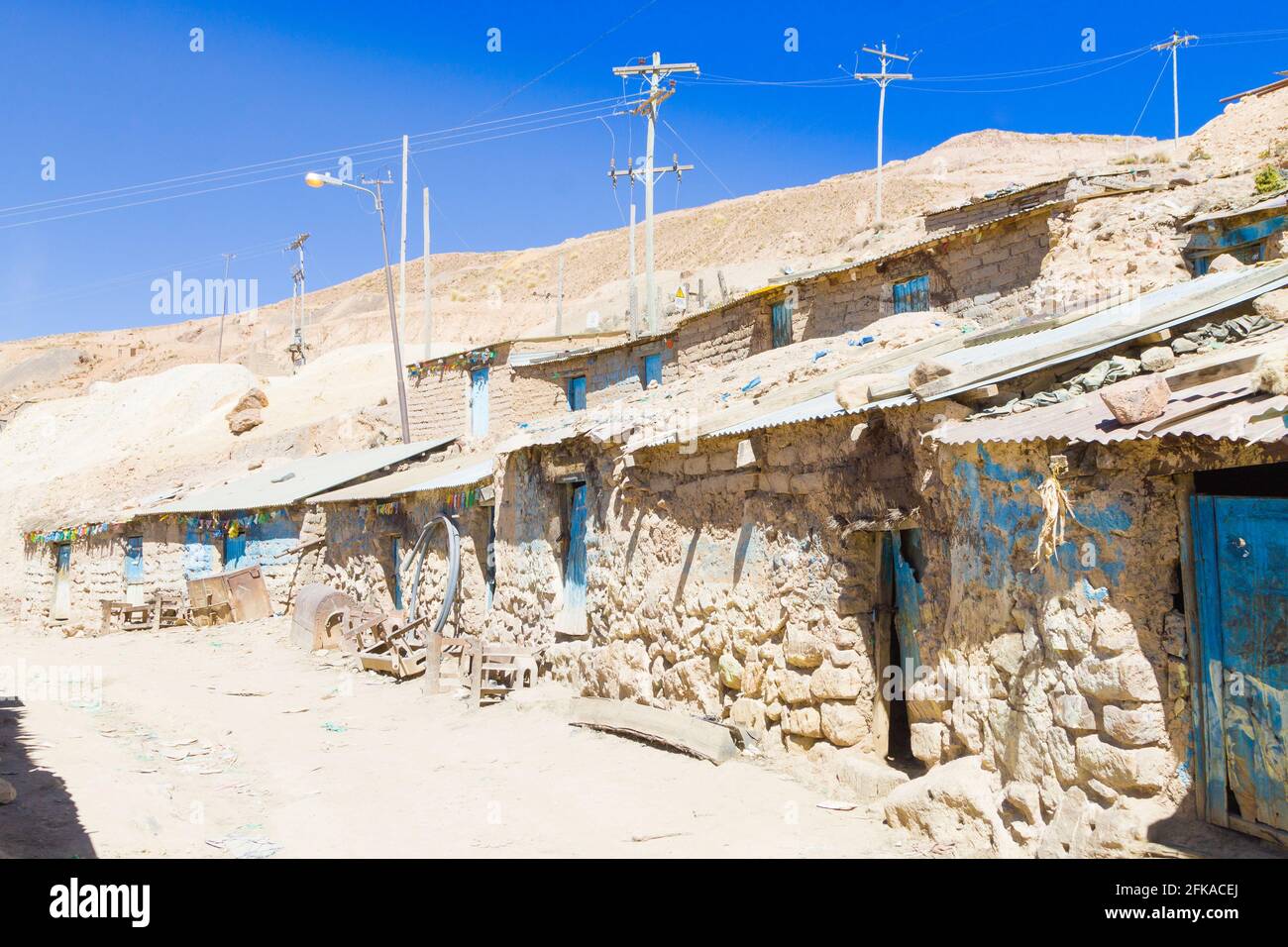Potosi miner houses view,Bolivia. Bolivian mining city Stock Photo - Alamy