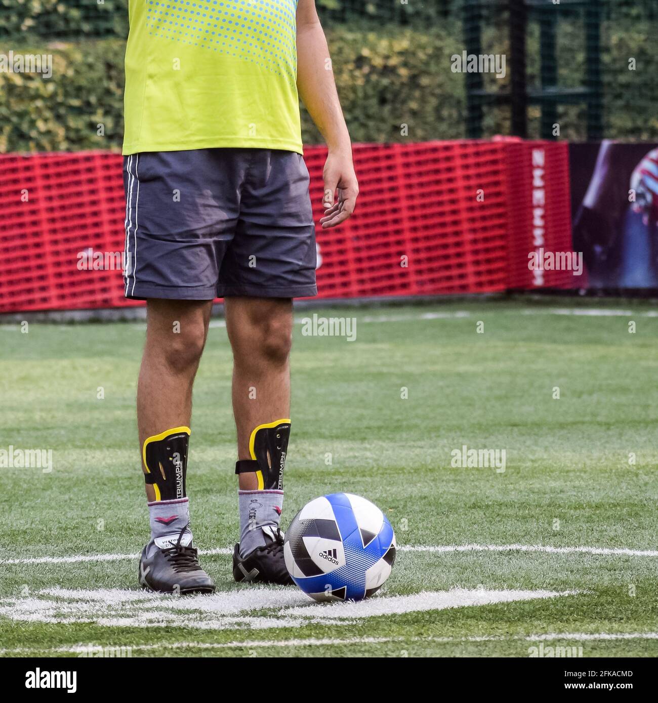 New Delhi, India - July 01 2018: Footballers of local football team ...