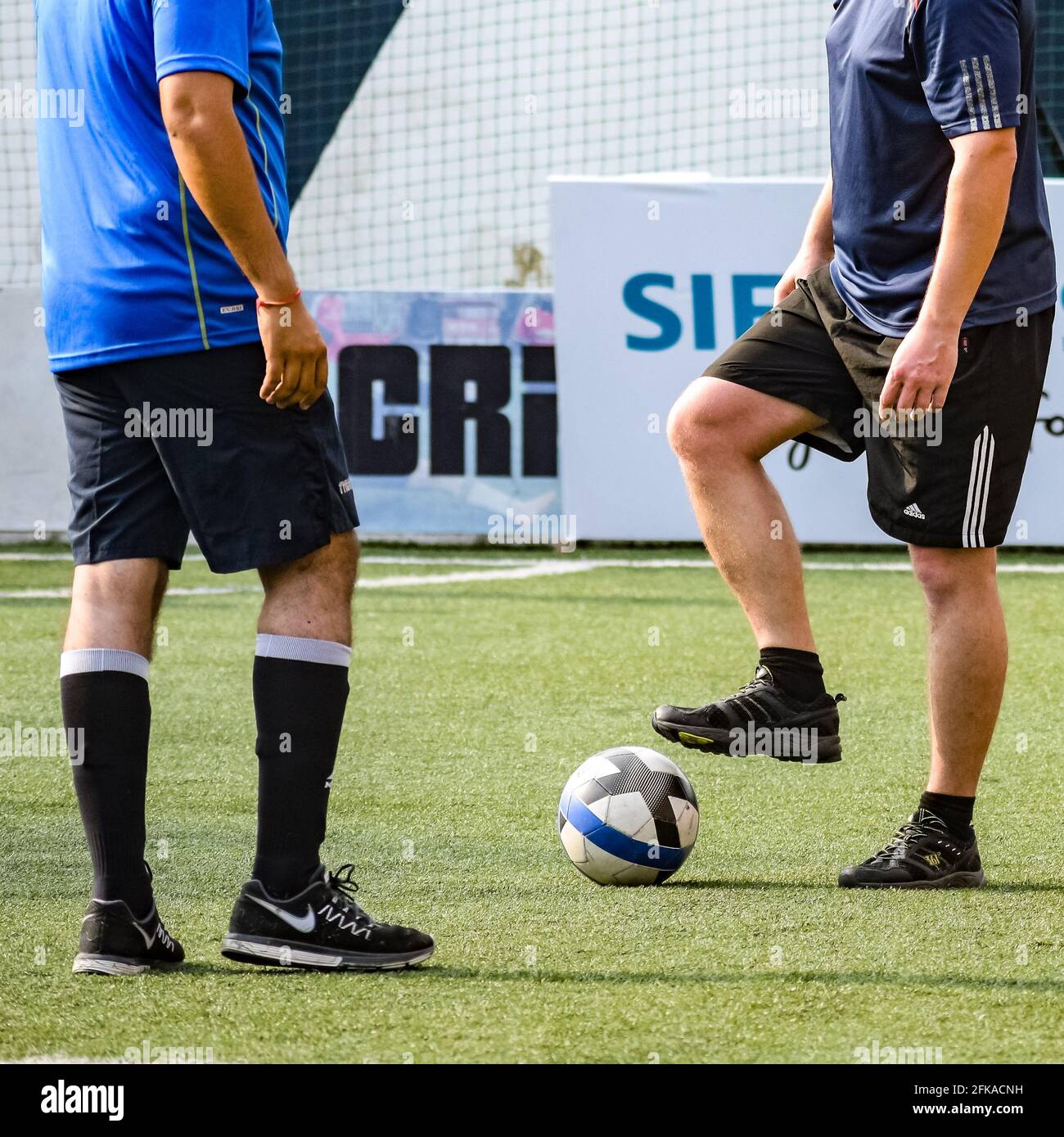 New Delhi, India - July 01 2018: Footballers of local football team ...