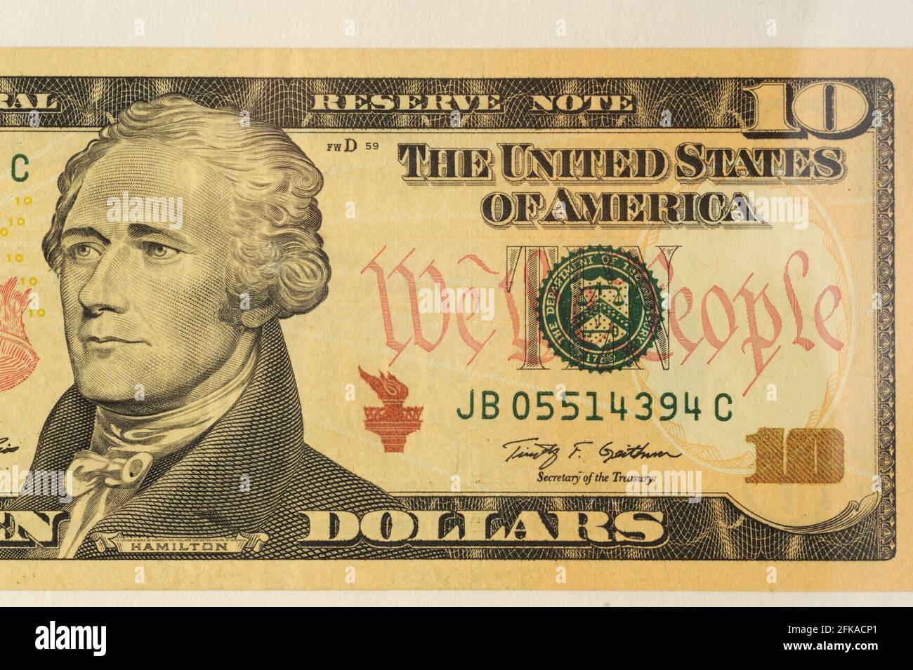 Mumbai India Asia April 22 2021 American Dollars closeup, Alexander ...