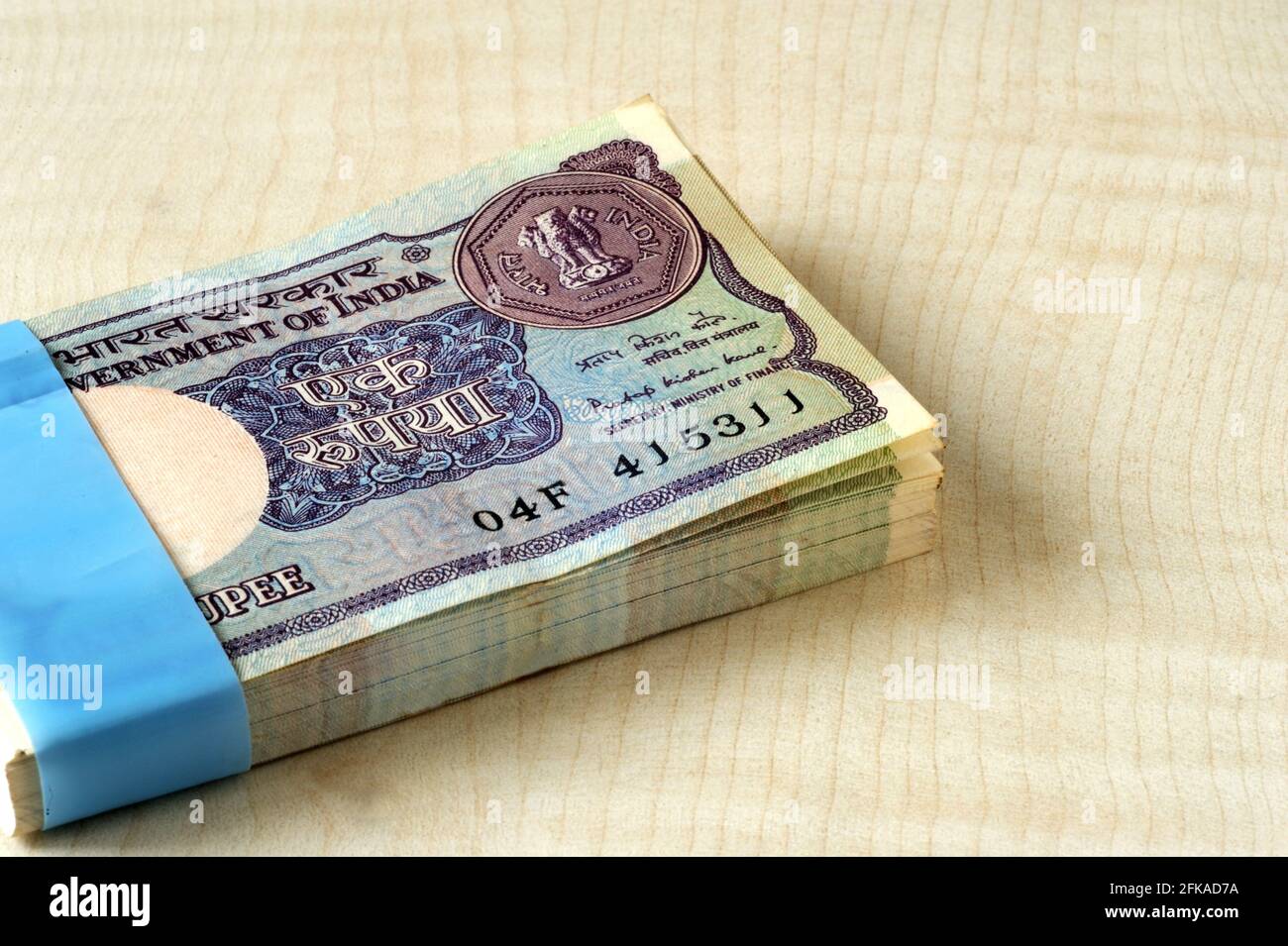 Mumbai Maharashtra India Asia April 22 2021 Very Rare One Rupee 100 ...