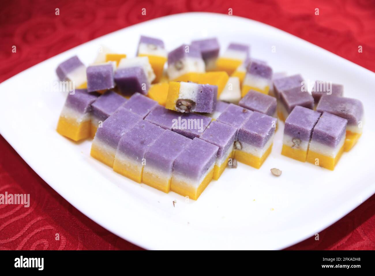 Three color cake Stock Photo - Alamy