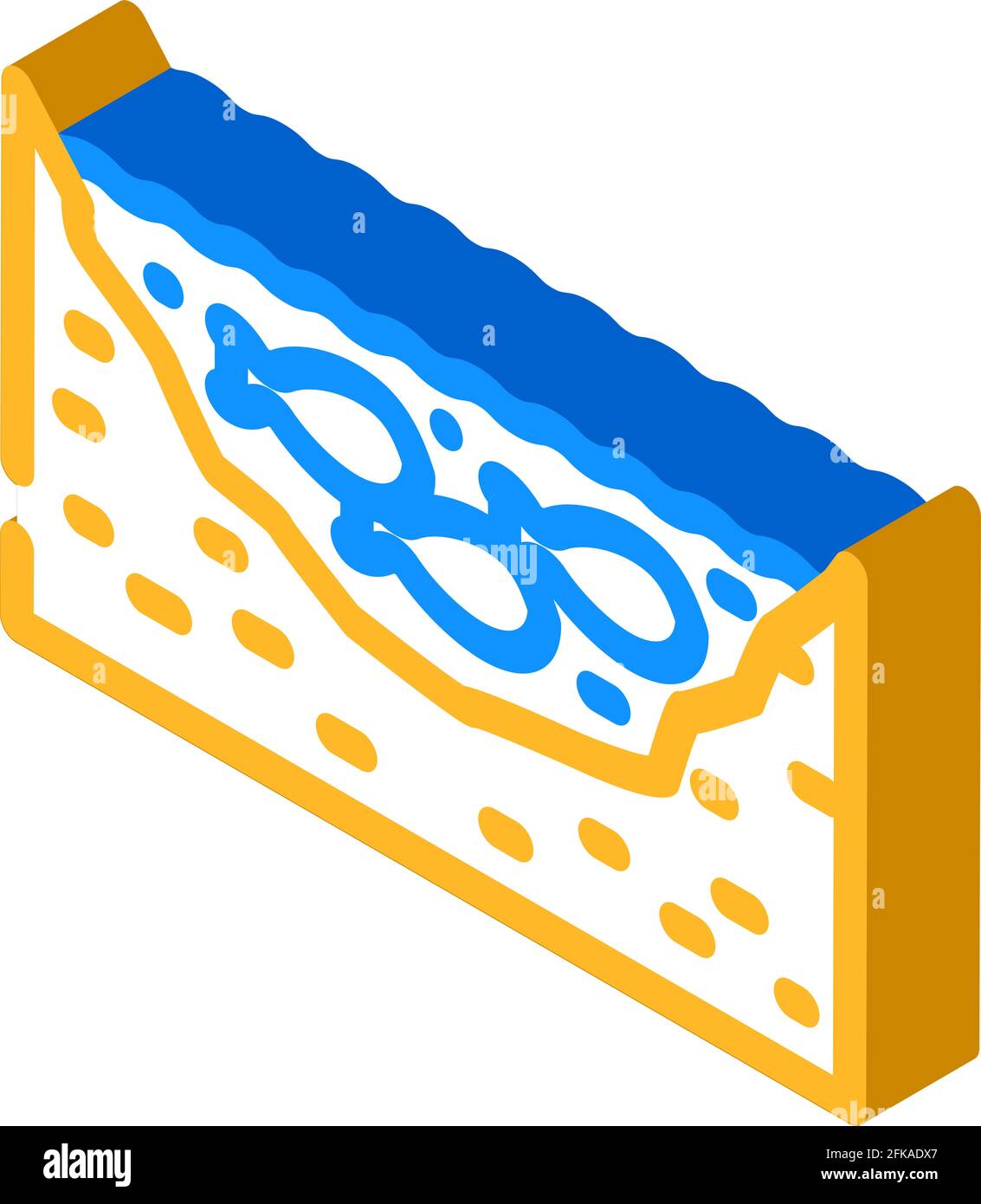 pond fish isometric icon vector illustration Stock Vector Image & Art ...