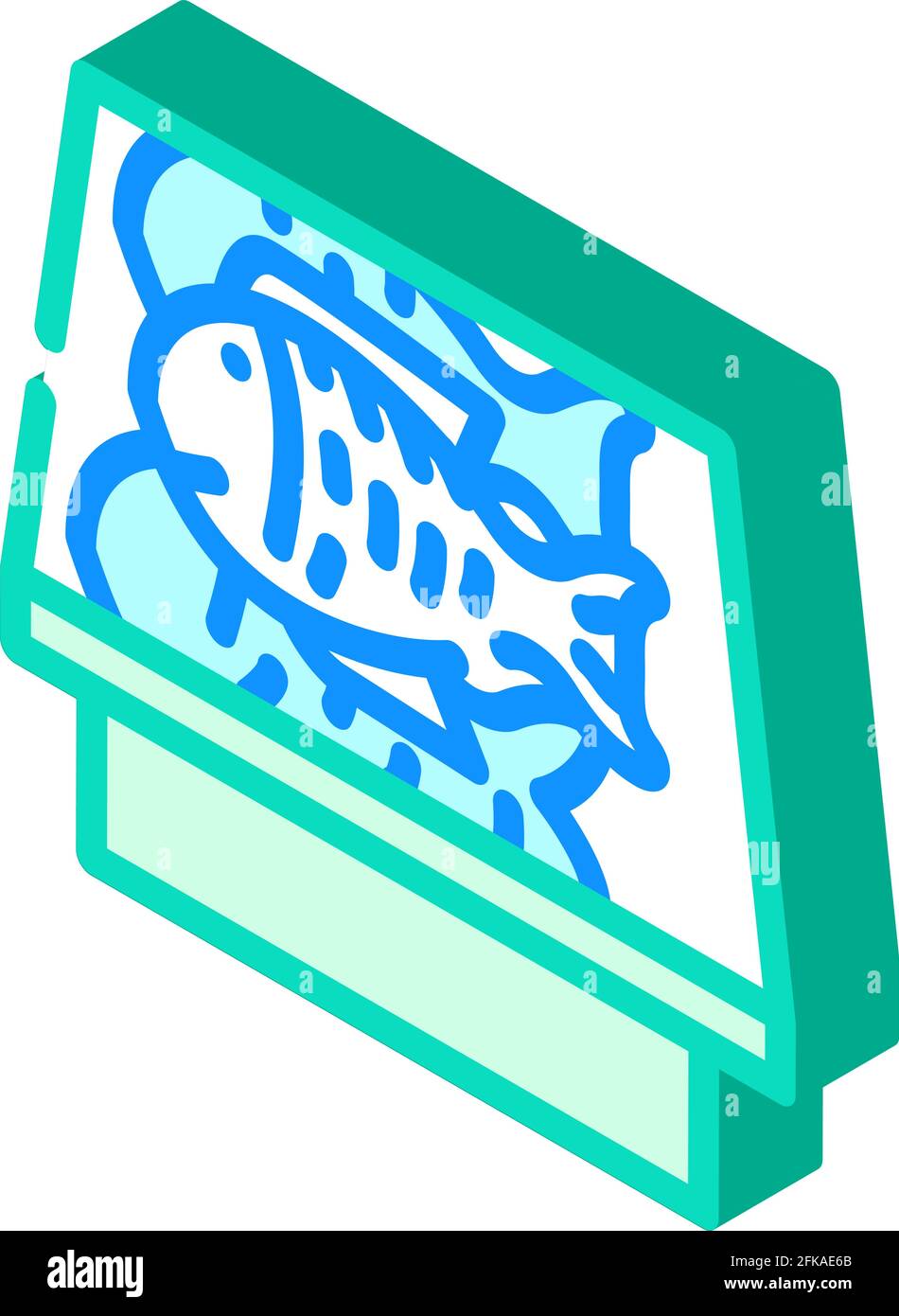 Fish package refrigerator Stock Vector Images - Alamy