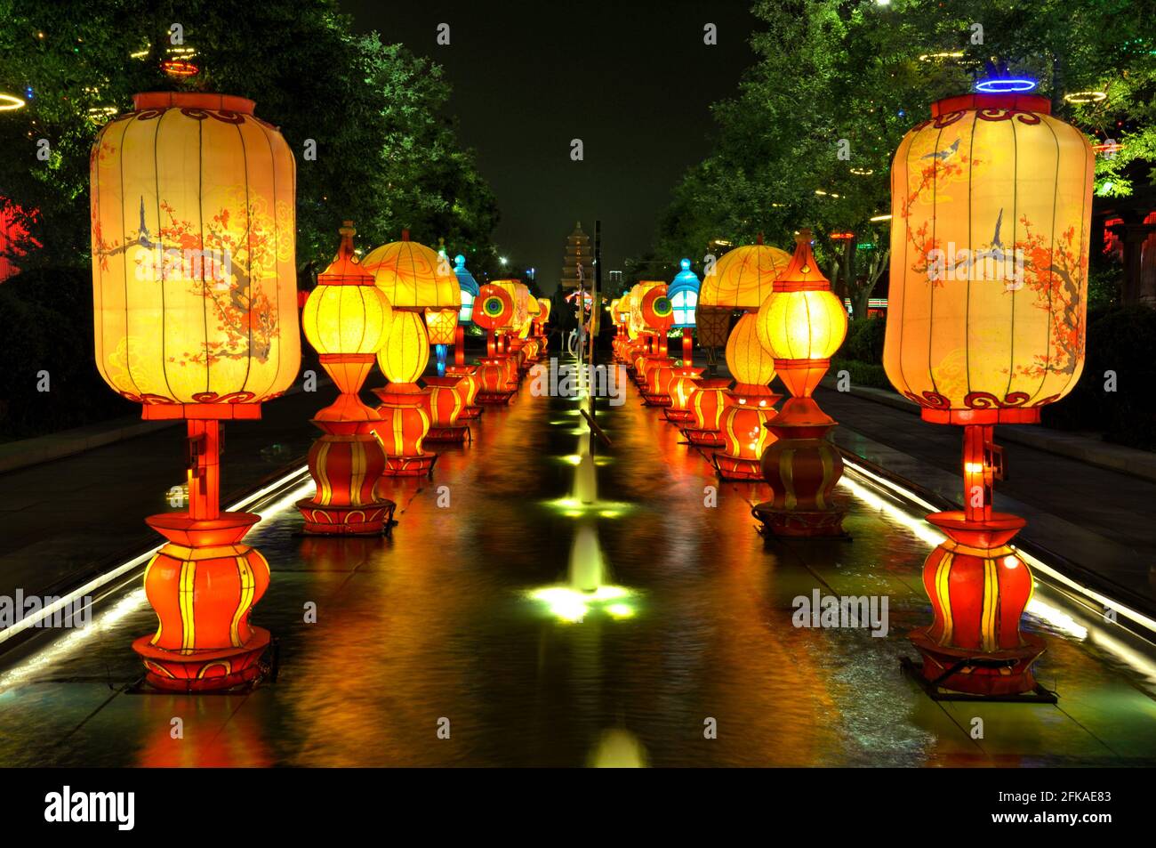 Xi 'an datang city that never sleeps at night Stock Photo - Alamy