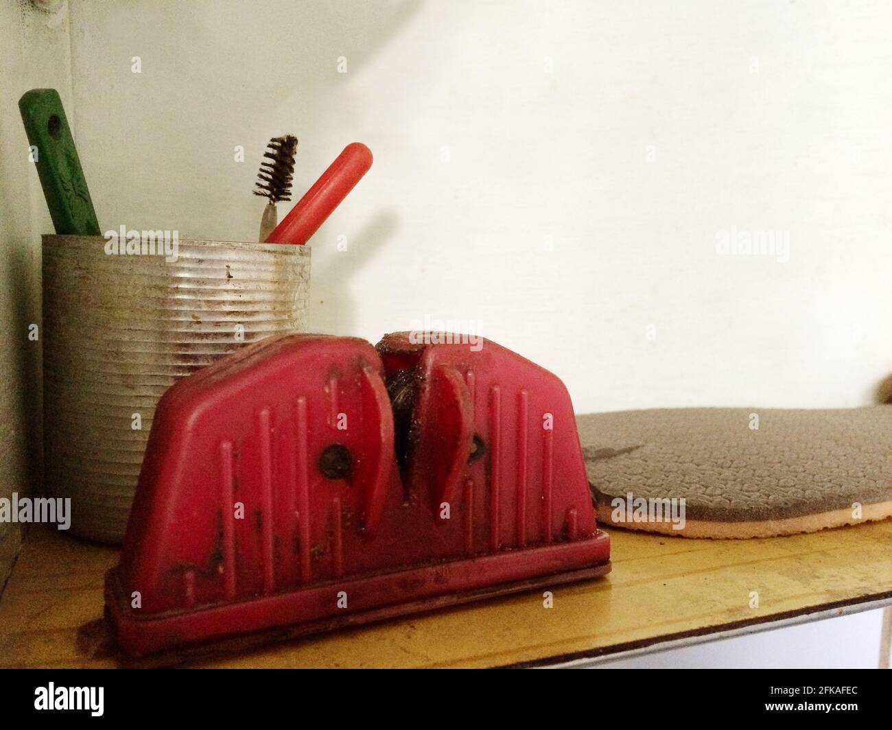 Vintage knife sharpener hi-res stock photography and images - Alamy