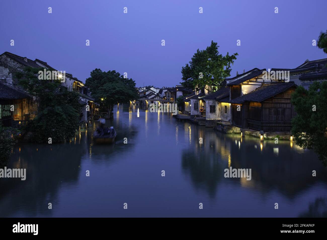 Water town wuzhen beautiful night Stock Photo - Alamy