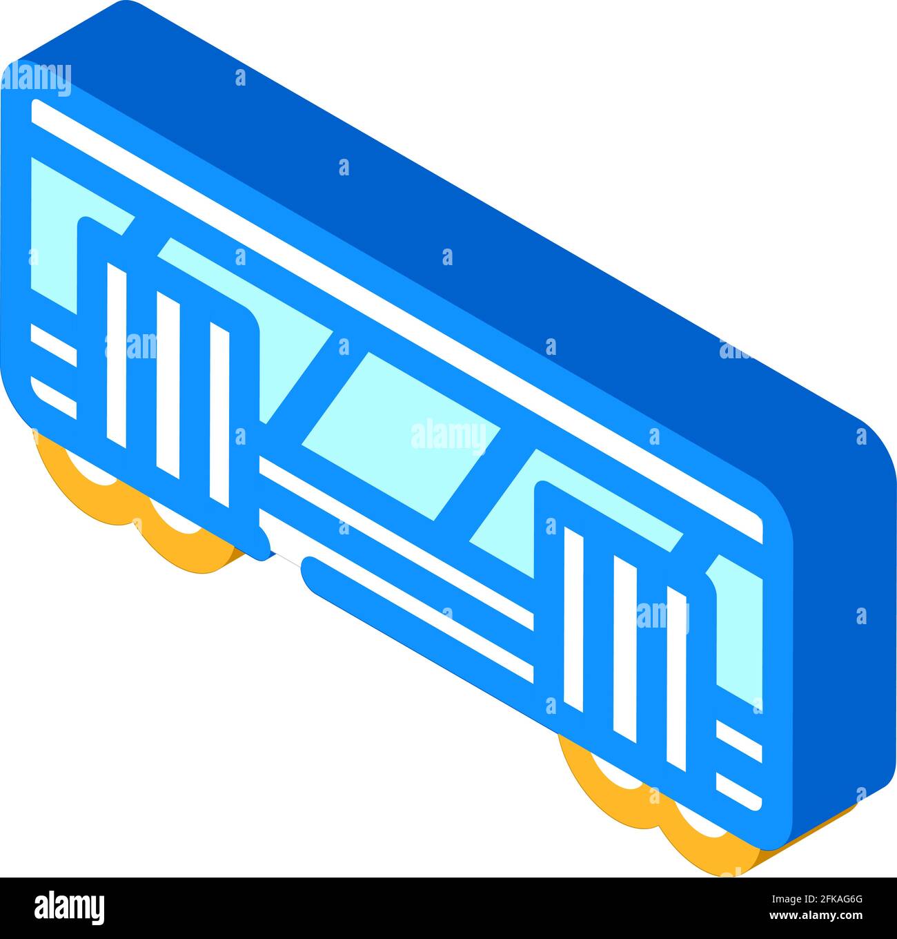 railway carriage isometric icon vector illustration Stock Vector Image ...
