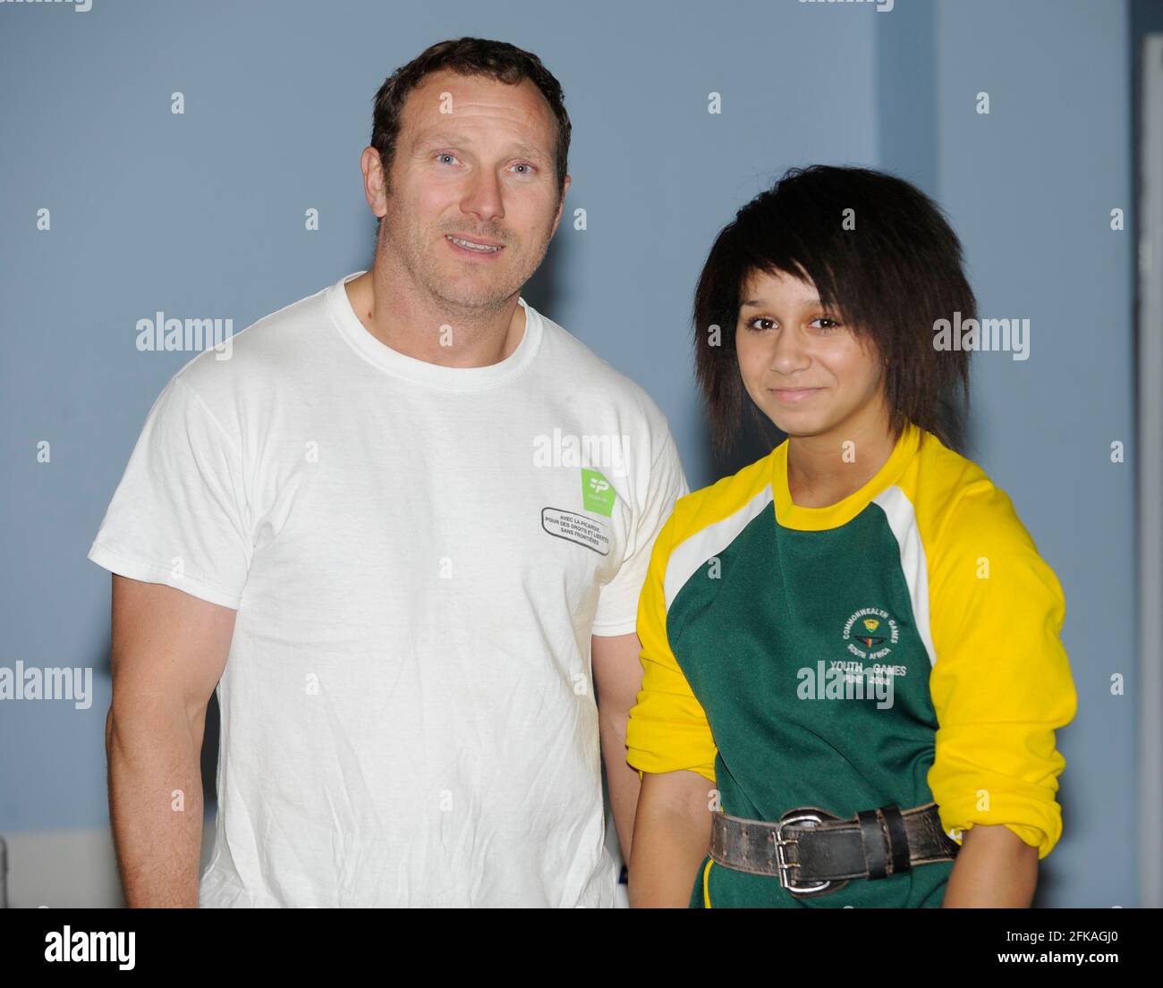 ZOE GILLINGS WEIGHTLIFTER WITH HER COACH ANDY CALLARD 6/12/2008 ...