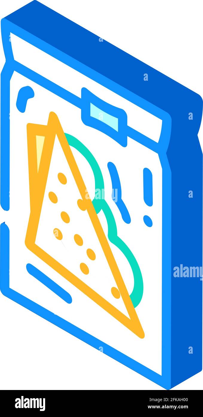 sandwiches food package isometric icon vector illustration Stock Vector ...