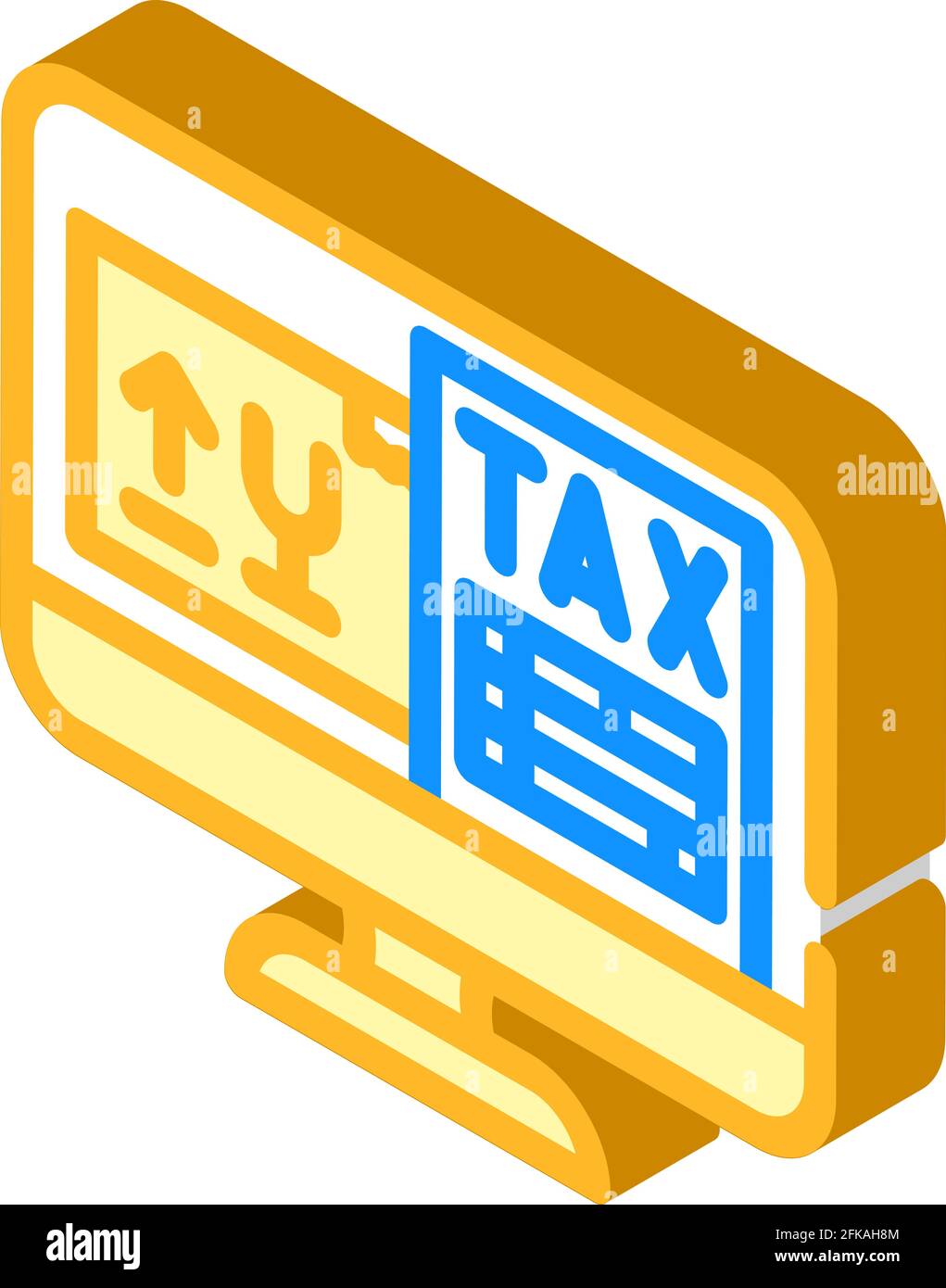 tax wholesale isometric icon vector illustration Stock Vector Image ...