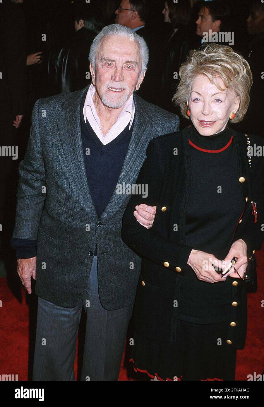 Douglas Kirk & Anne (w)-2 Anne Douglas, widow of Hollywood legend Kirk Douglas, died Thursday at ...