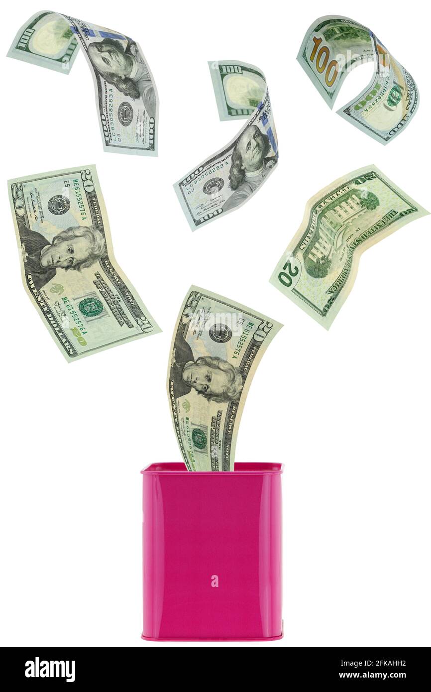 Money flying hi-res stock photography and images - Alamy