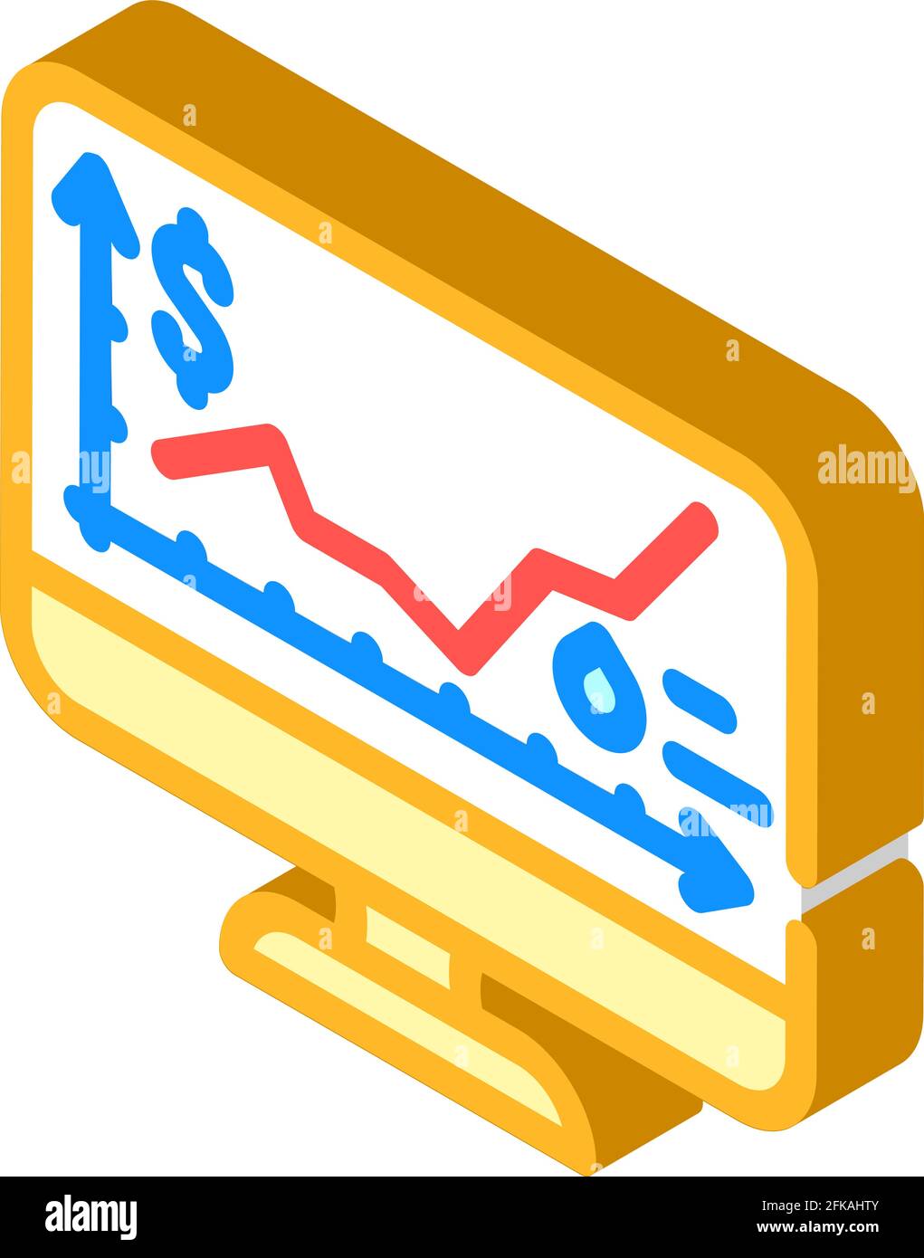 price rise wholesale isometric icon vector illustration Stock Vector ...