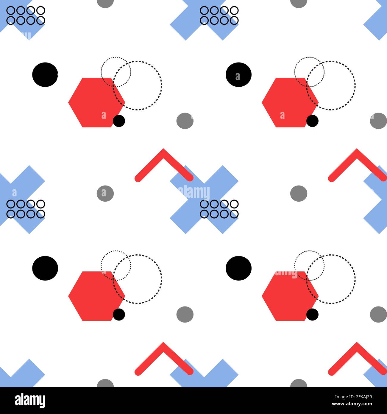 Memphis pattern. Retro background in color figures Stock Vector Image ...