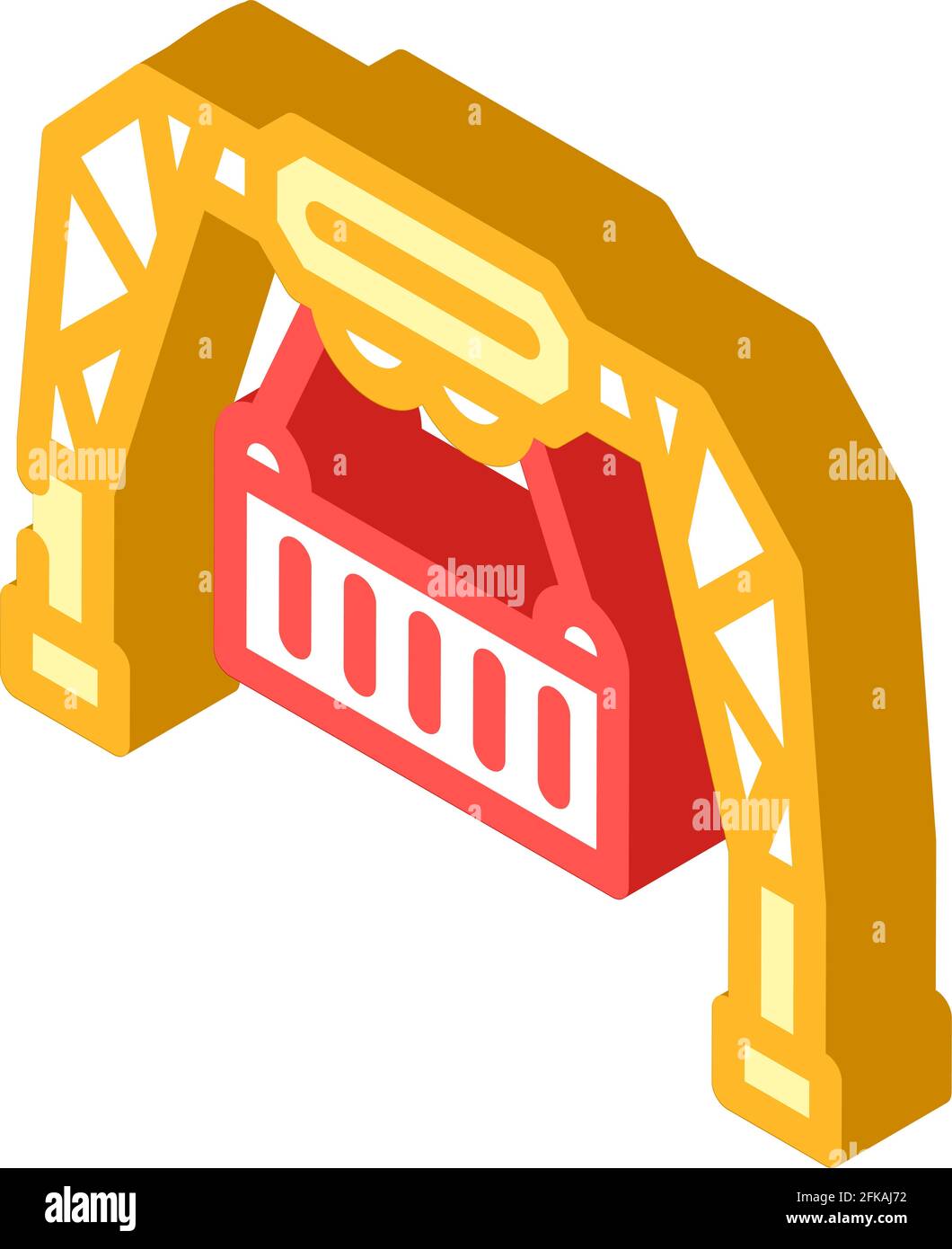 loading container wholesale isometric icon vector illustration Stock ...