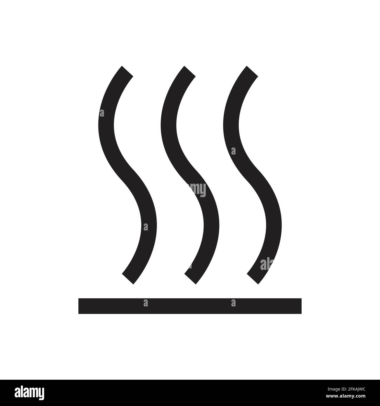 Hot Surface hazard icon vector for graphic design, logo, web site ...