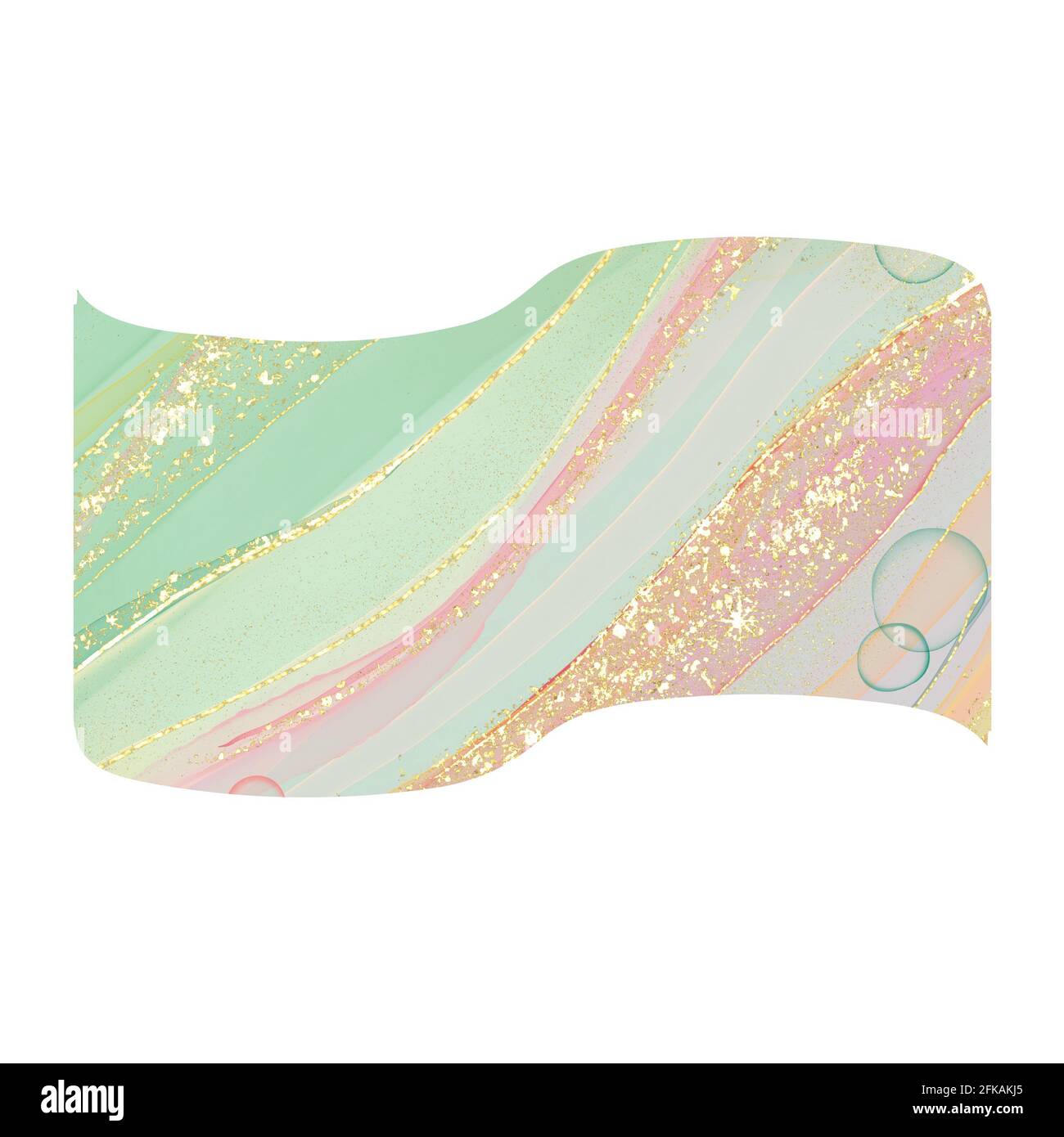 Banner shape in fluid Cut Out Stock Images & Pictures - Alamy