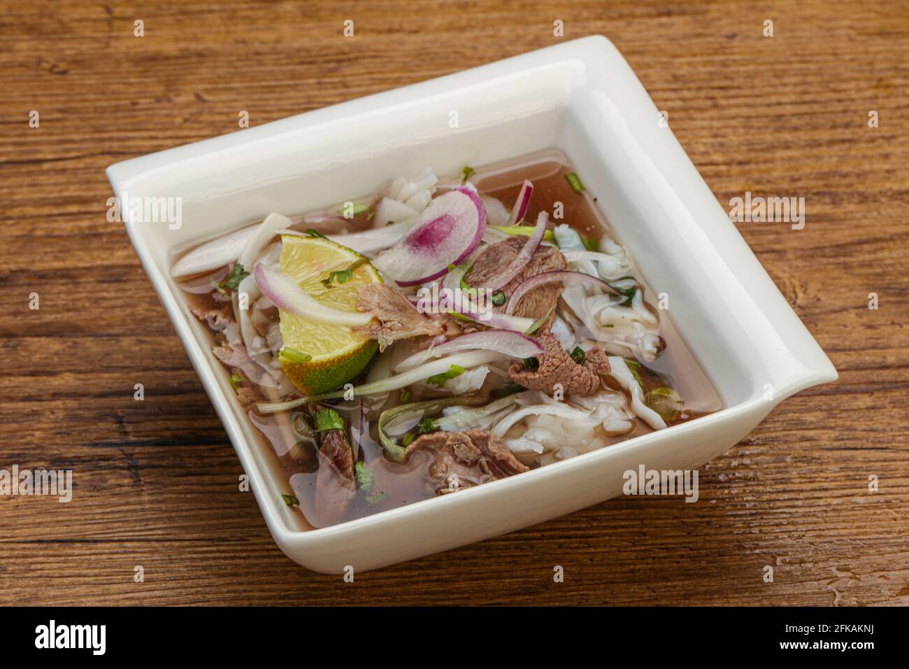 Vietnamese cuisine - beef Pho Bo soup Stock Photo - Alamy