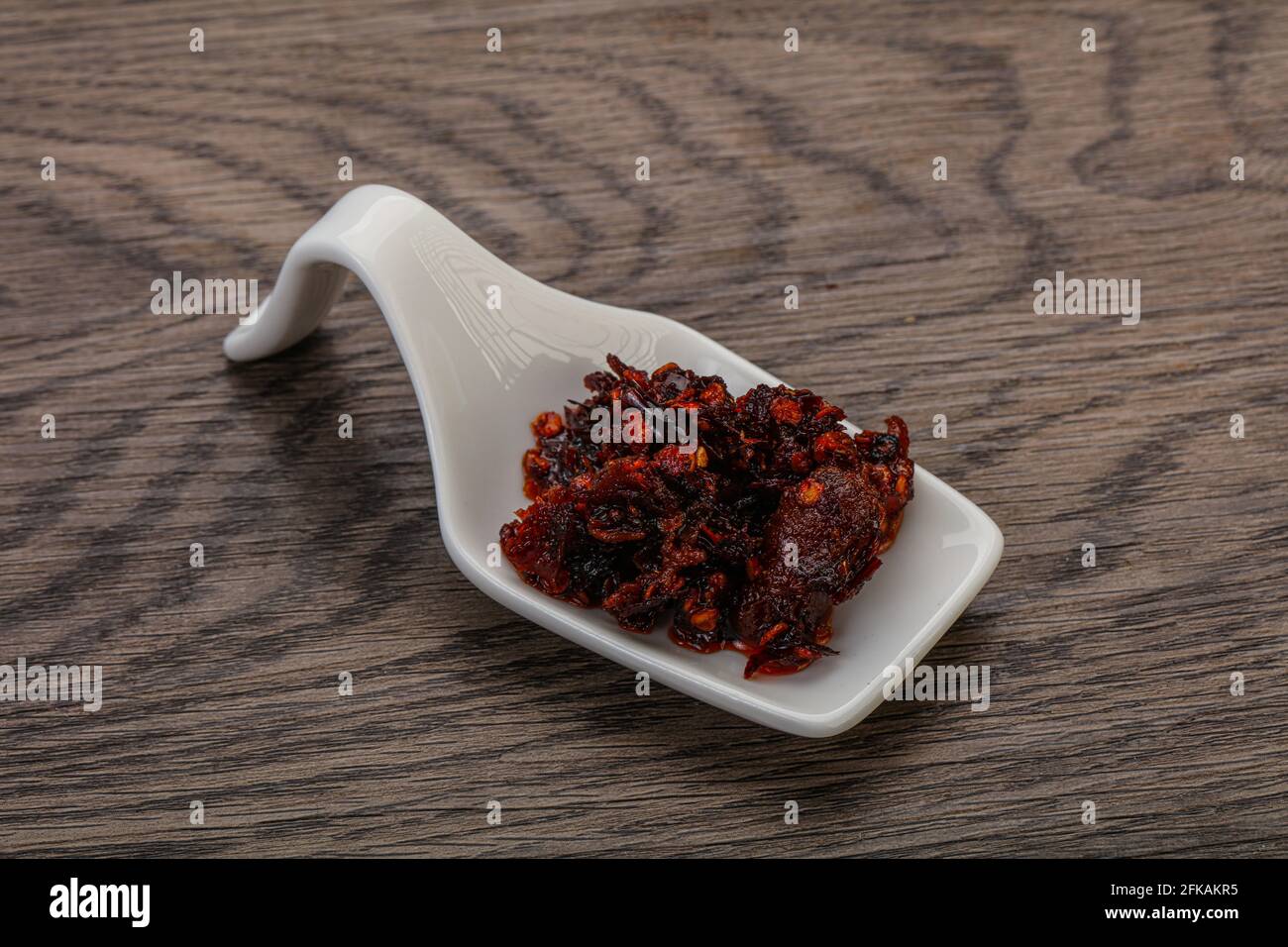 Vietnamese Fried chili pepper sauce with oil Stock Photo - Alamy