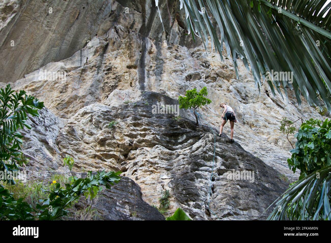 The rock is all limestone and is part of the worlds largest coral reef ...