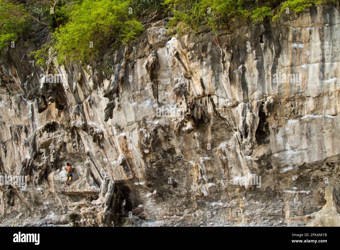 The rock is all limestone and is part of the worlds largest coral reef ...