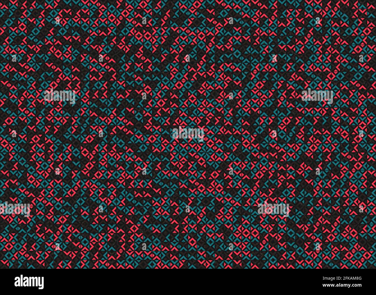 Abstract Geometrical generative computational art illustration Stock ...