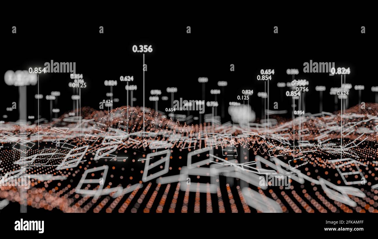 Big Data Visualization. Abstract structure Stock Photo - Alamy