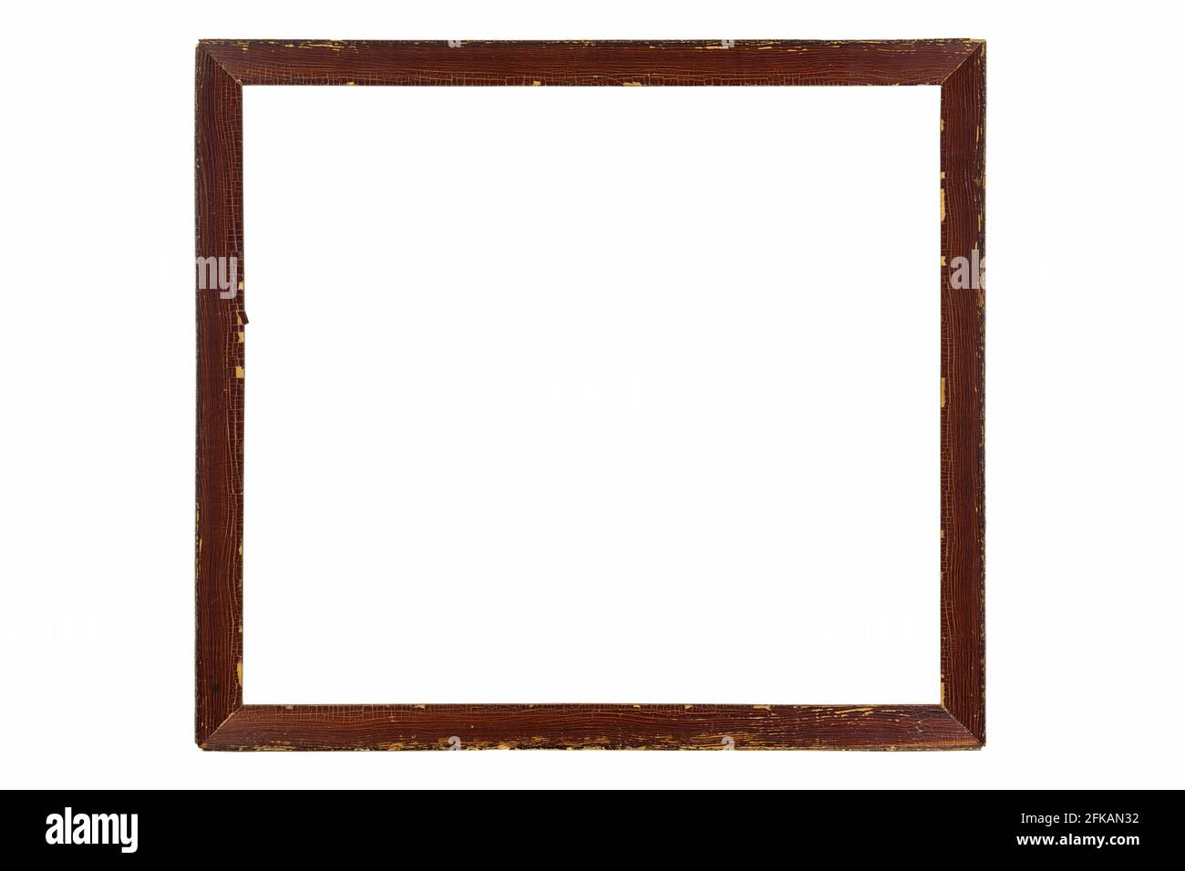 Blank Vintage Wooden Picture Frame Made Of Wood In Brown Isolated On blank-vintage-wooden-picture-frame-made-of-wood-in-brown-isolated-on