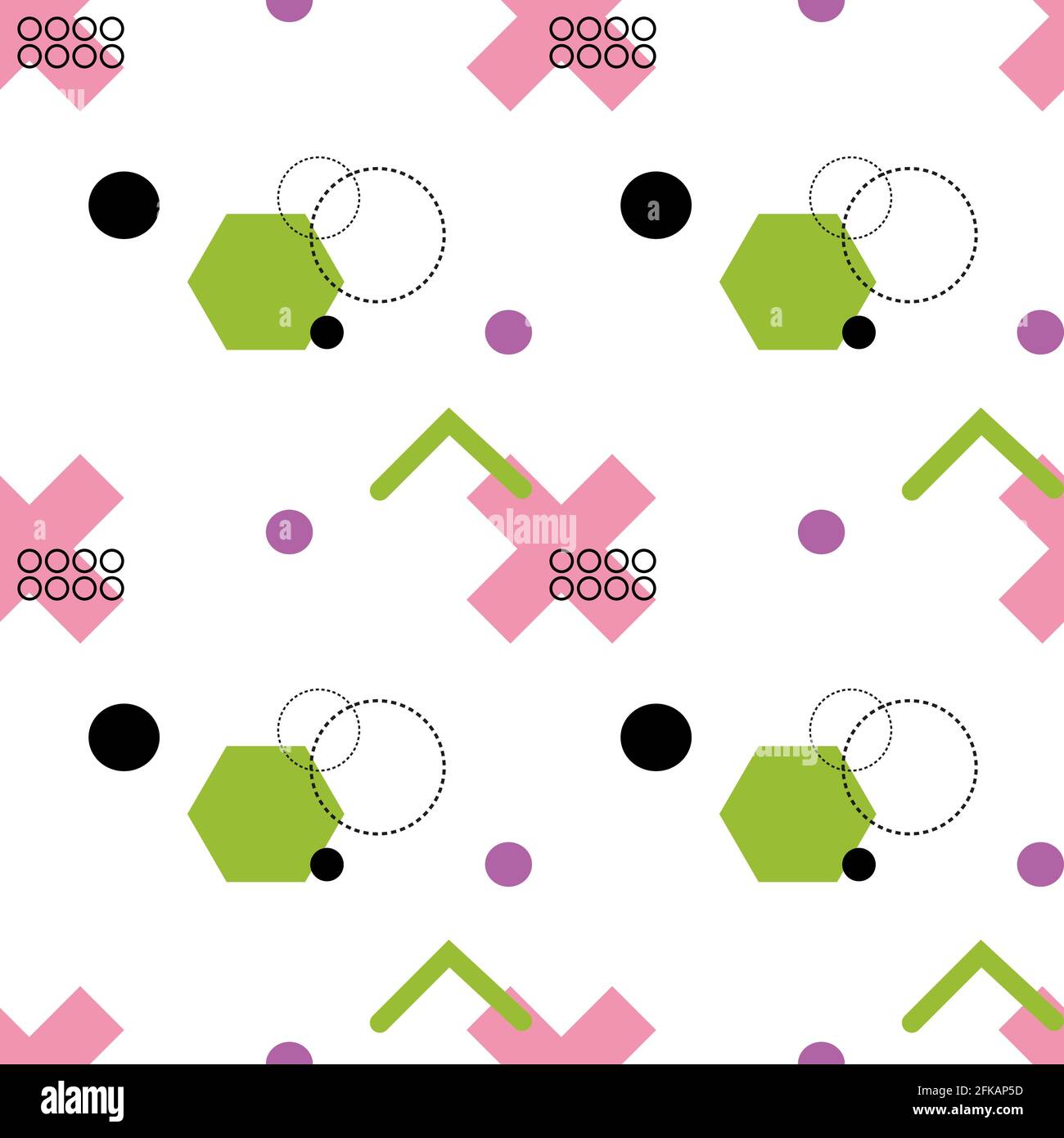 Memphis pattern. Retro background in color figures Stock Vector Image ...