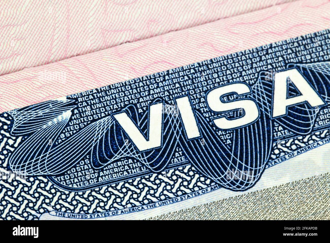 American visa hi-res stock photography and images - Alamy