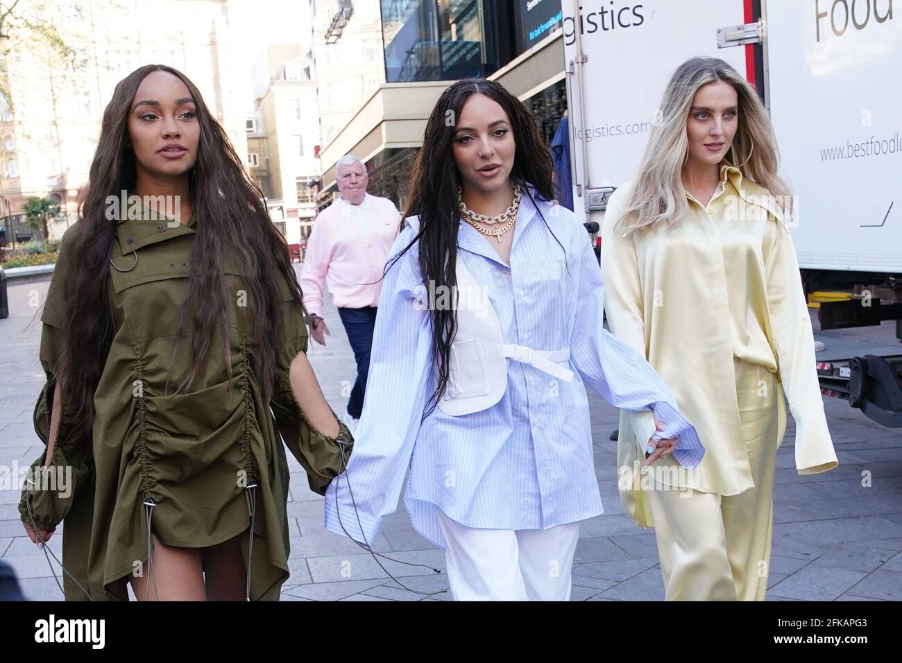 The members of Little Mix, (left to right) Leigh-Anne Pinnock, Jade ...