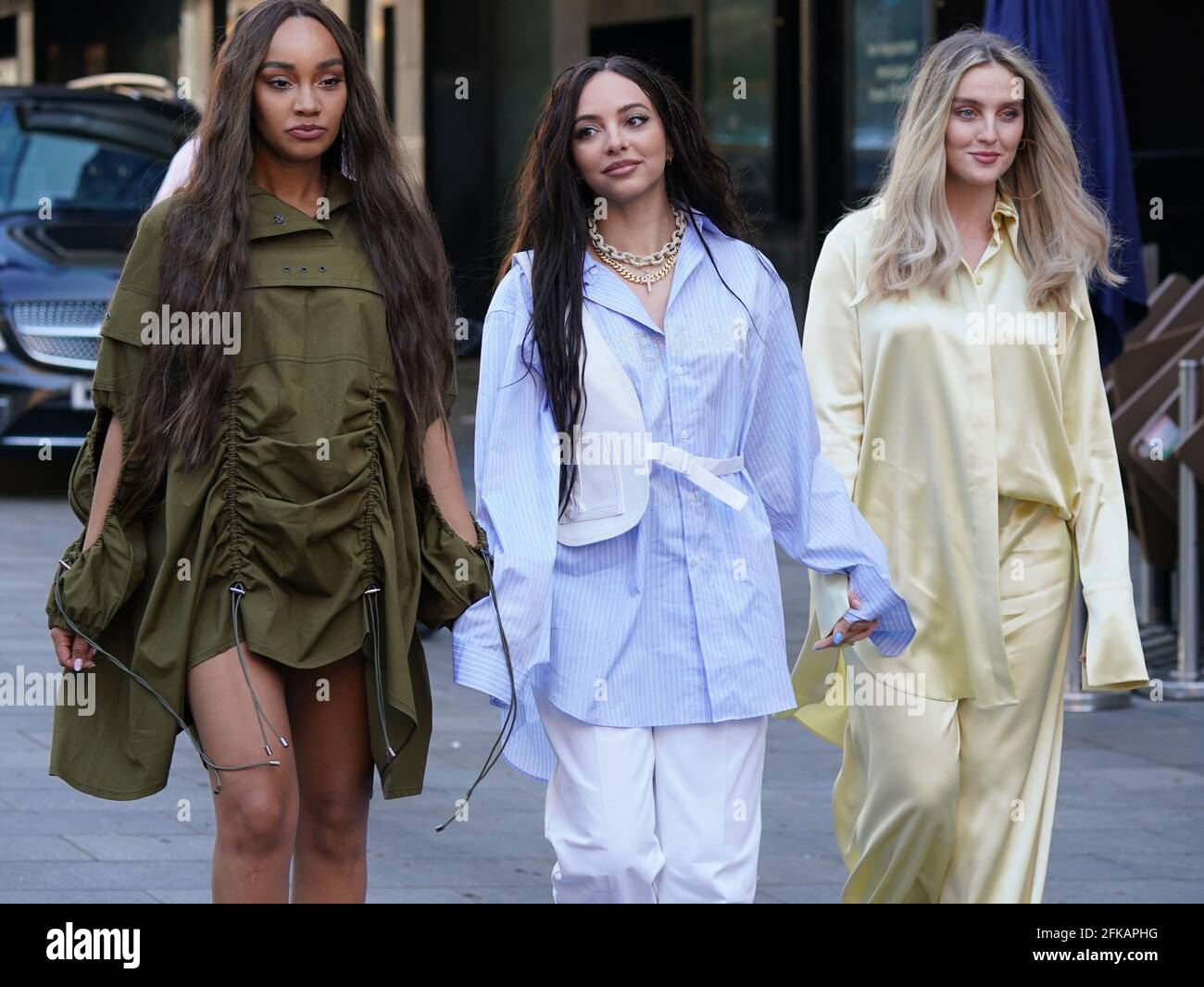 The members of Little Mix, (left to right) Leigh-Anne Pinnock, Jade ...