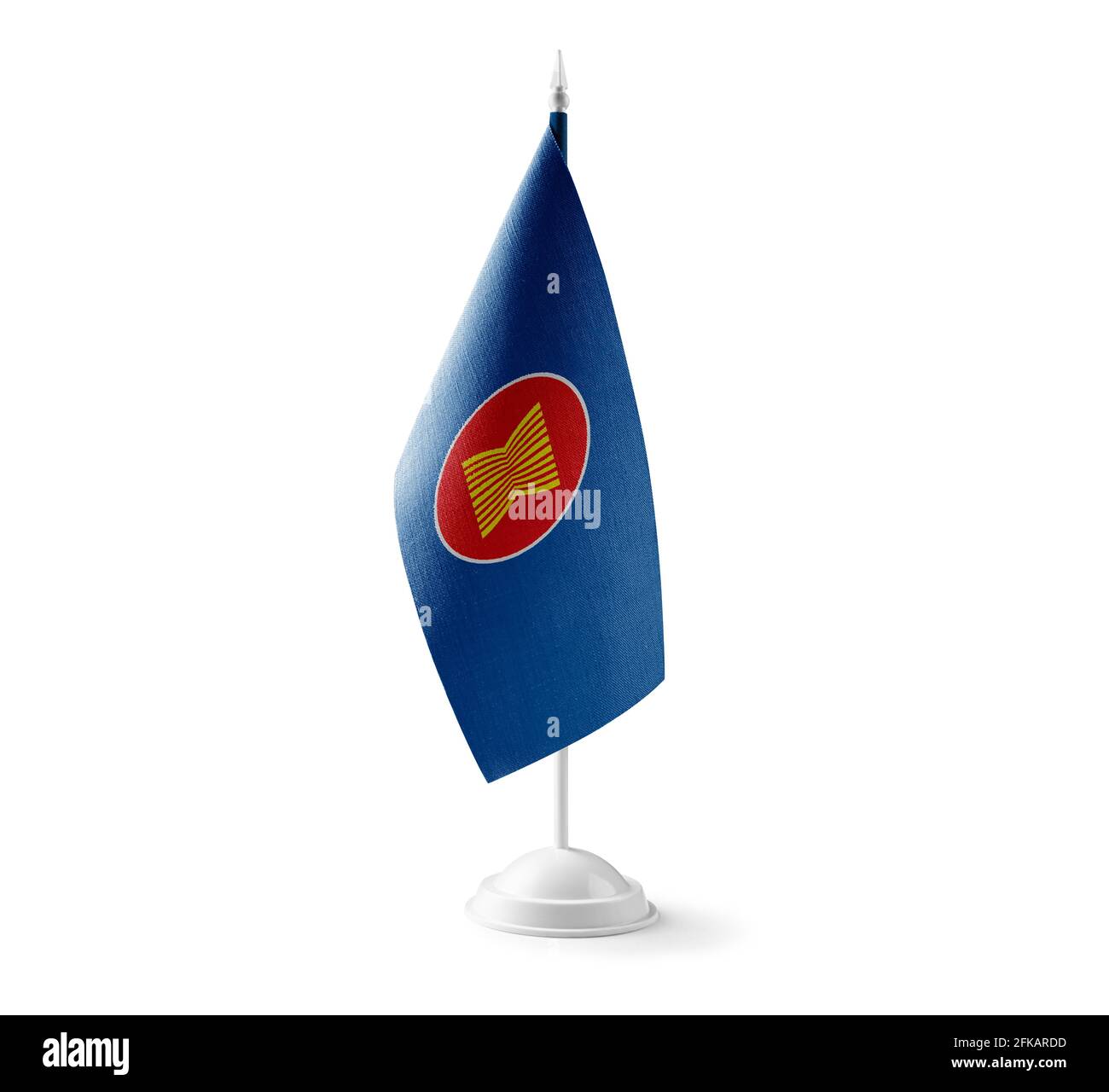 Small national flag of the ASEAN on a white background Stock Photo - Alamy