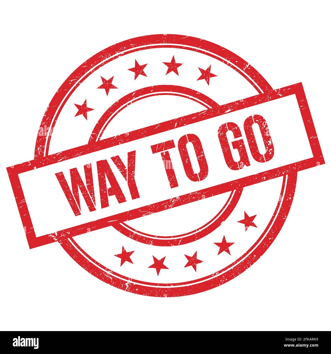 WAY TO GO text written on red round vintage rubber stamp Stock Photo ...