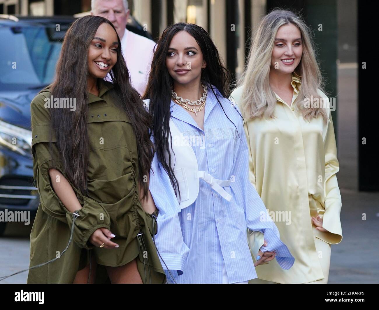 The members of Little Mix, (left to right) Leigh-Anne Pinnock, Jade ...
