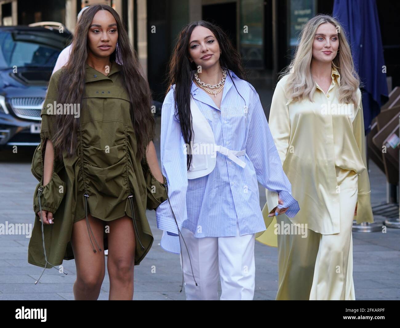 The members of Little Mix, (left to right) Leigh-Anne Pinnock, Jade ...