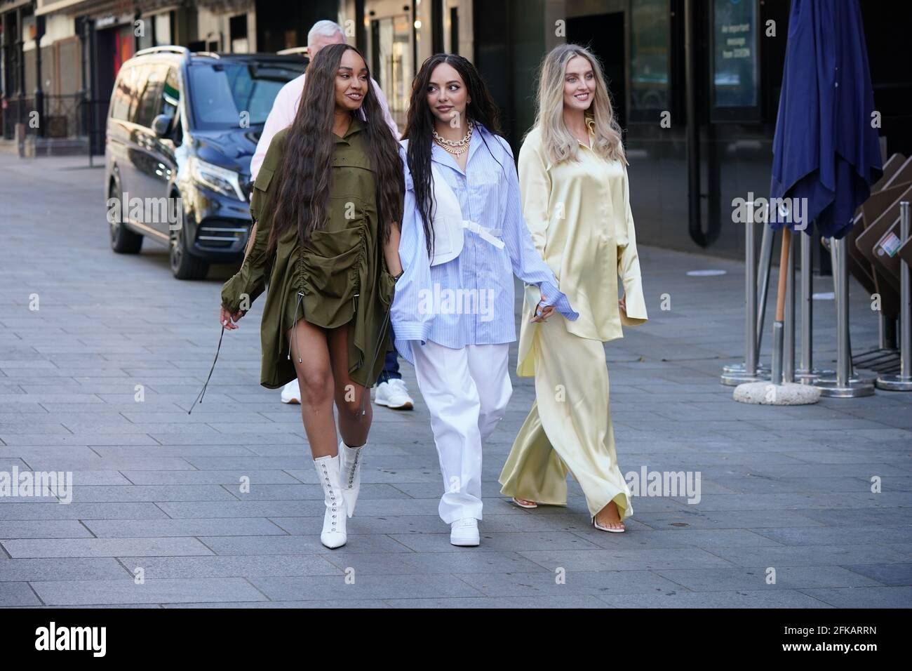 The members of Little Mix, (left to right) Leigh-Anne Pinnock, Jade ...