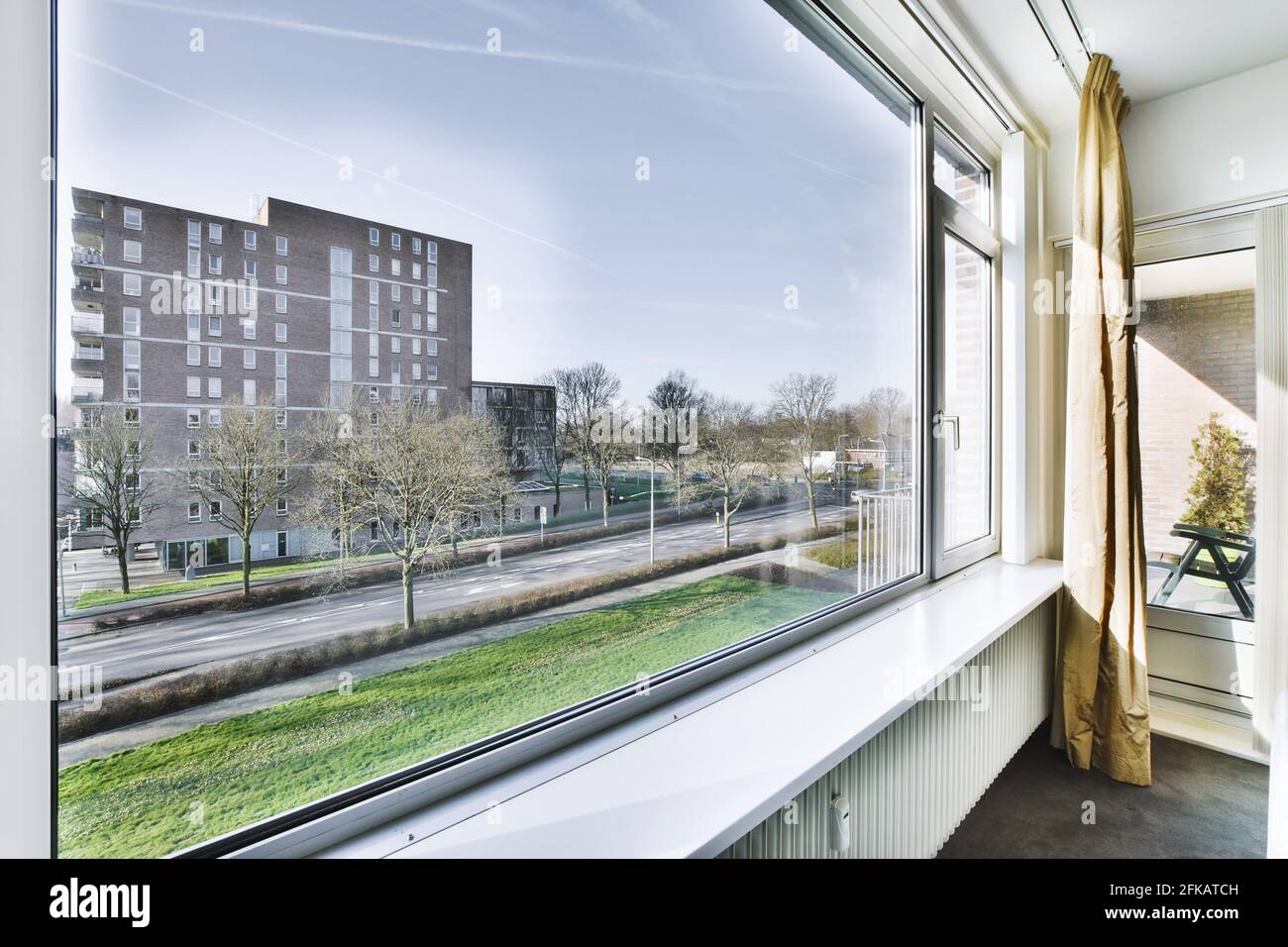 Residential building from window Stock Photo - Alamy