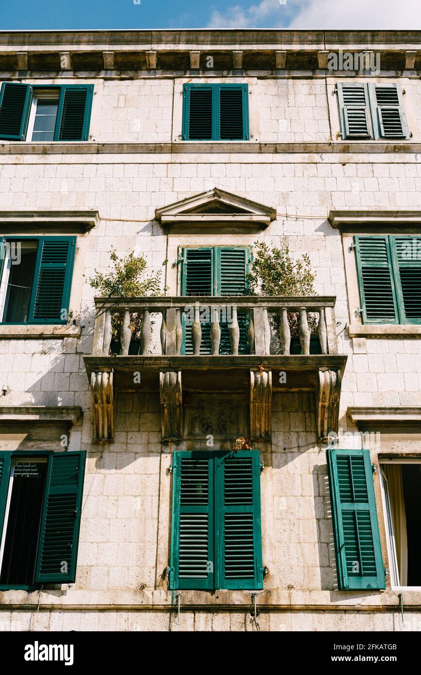 Architecture of a beautiful old town, closeup view Stock Photo - Alamy