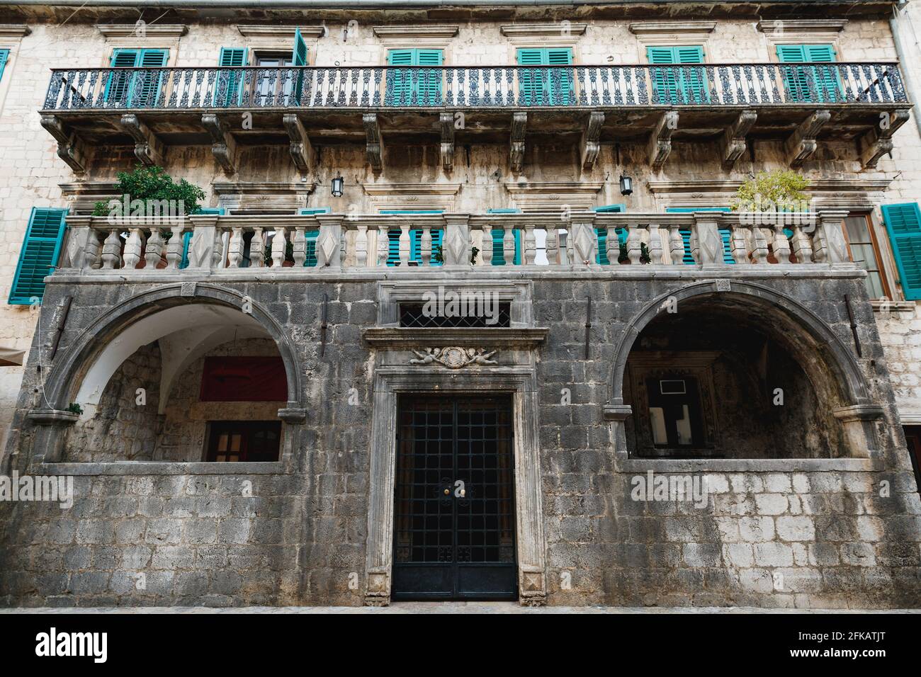 Architecture of a beautiful old town, closeup view Stock Photo - Alamy
