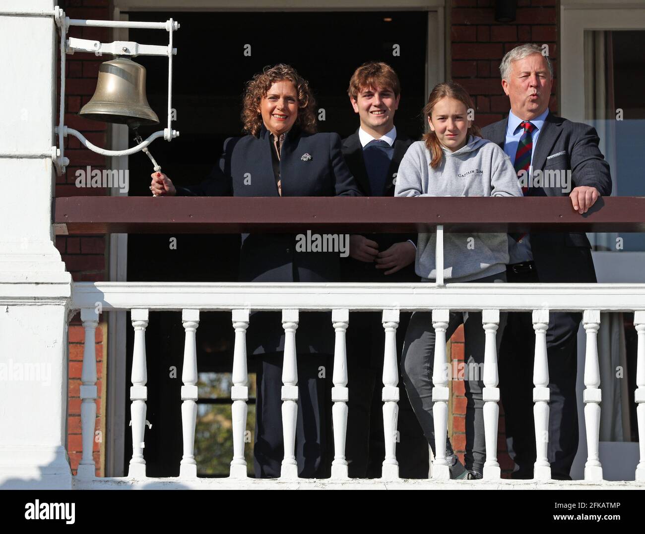 The family of Captain Sir Tom Moore (left to right) daughter Hannah ...