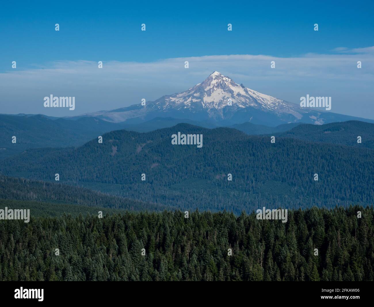 View of Mount Hood from Sherrard Point on Larch Mountain - Columbia ...