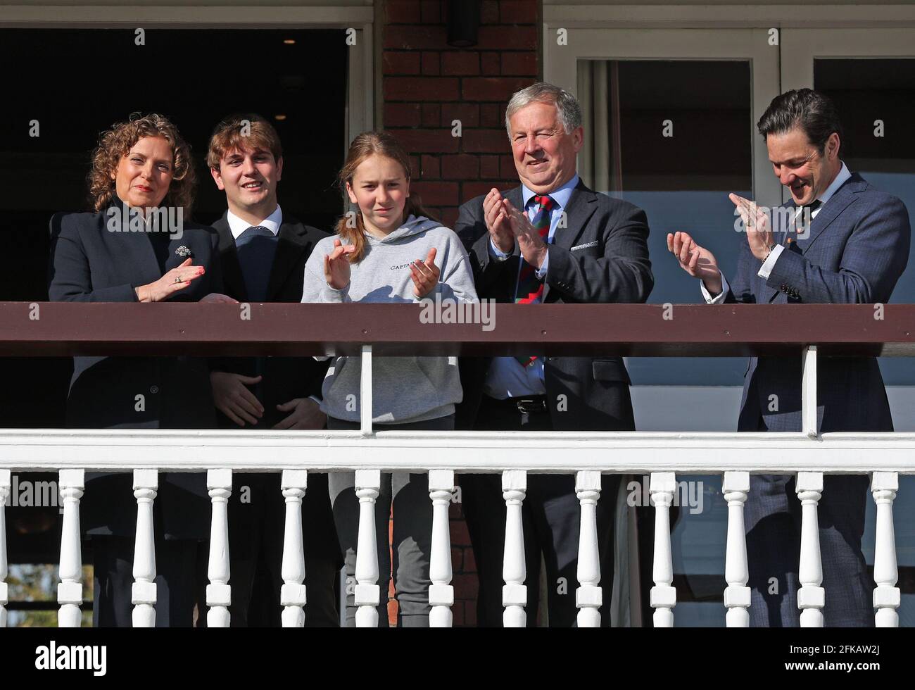 The family of Captain Sir Tom Moore (left to right) daughter Hannah ...