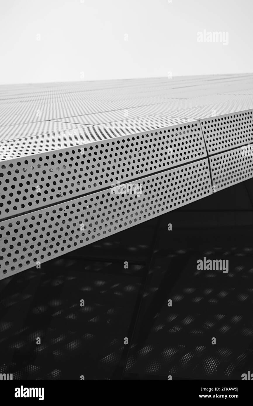 Architecture detail facade design. Metallic modern building Stock Photo ...