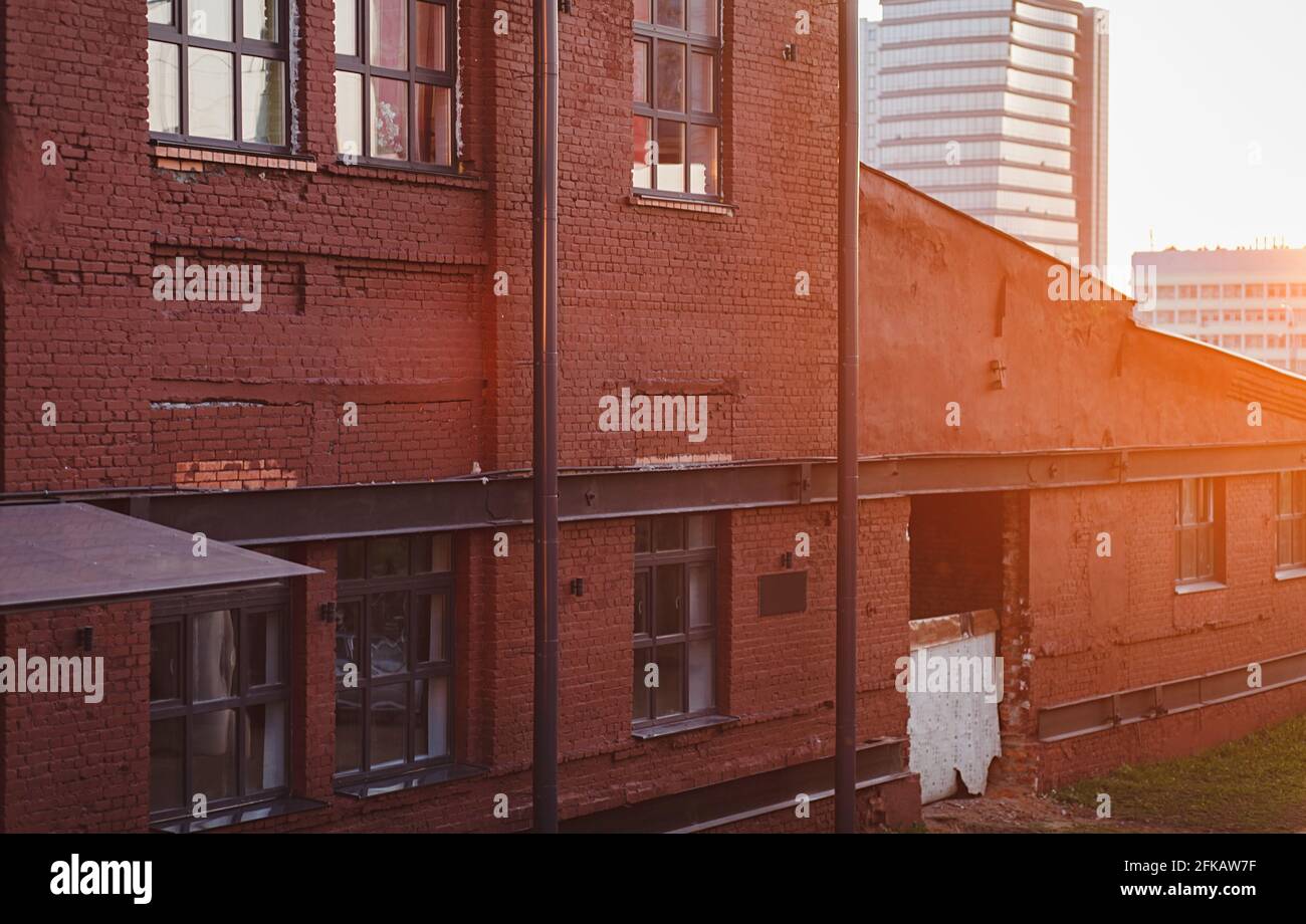 brick factory building in the city Stock Photo - Alamy